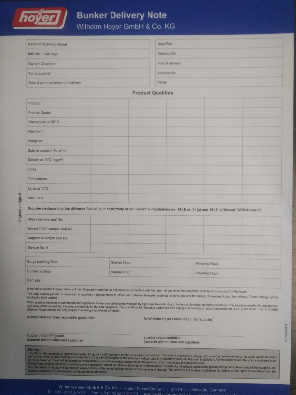 Bunker Delivery Note - FREE 36+ Sample Delivery Note Templates in MS ...